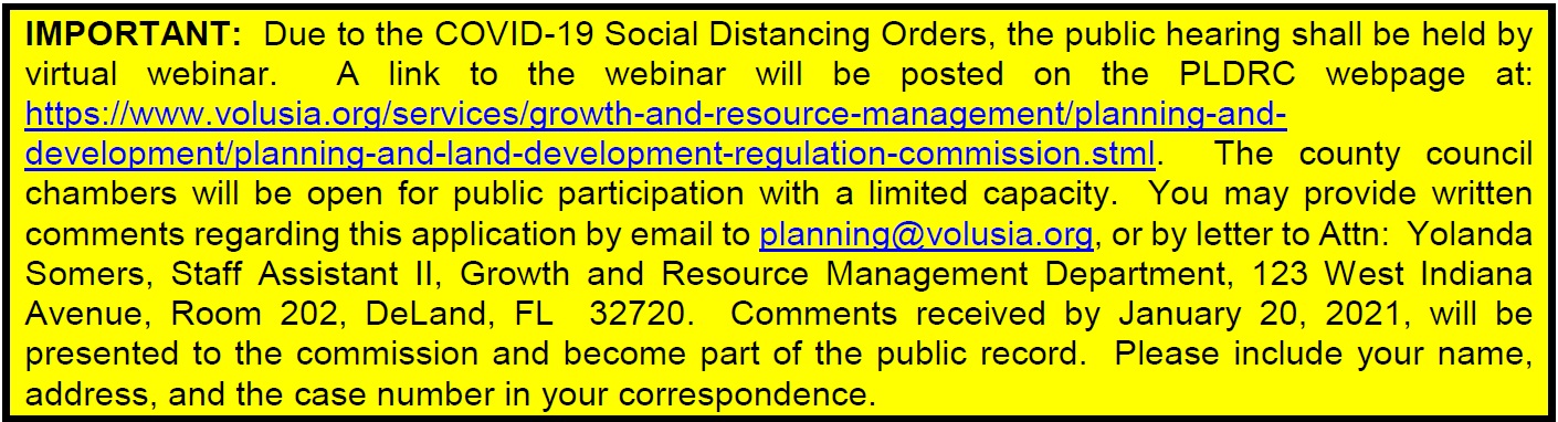 February 18, 2021 PLDRC Agenda