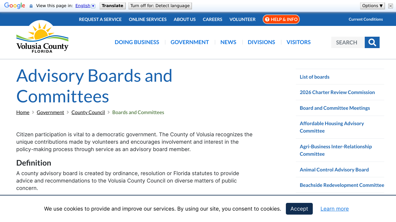 Advisory Boards and Committees