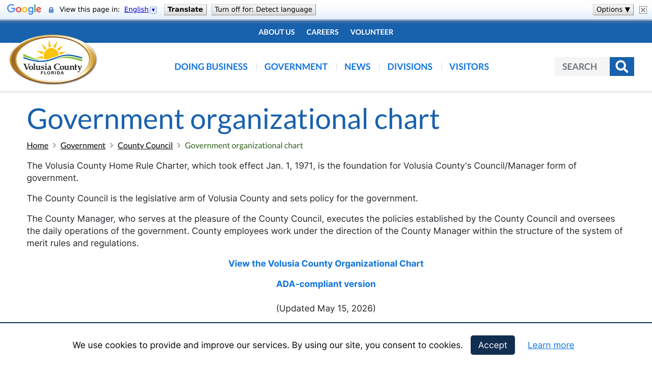 Government organizational chart