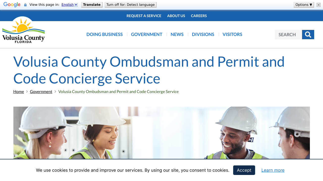 Volusia County Ombudsman and Permit and Code Concierge Service