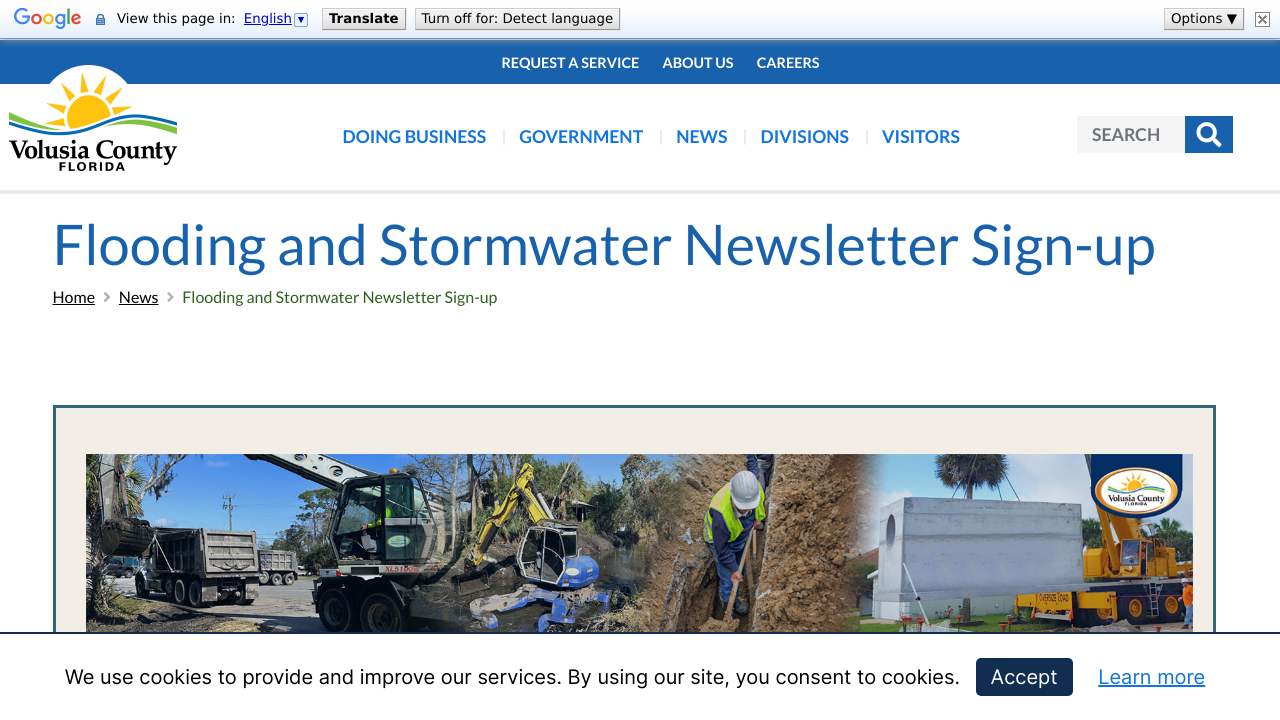 Flooding and Stormwater Newsletter Sign-up