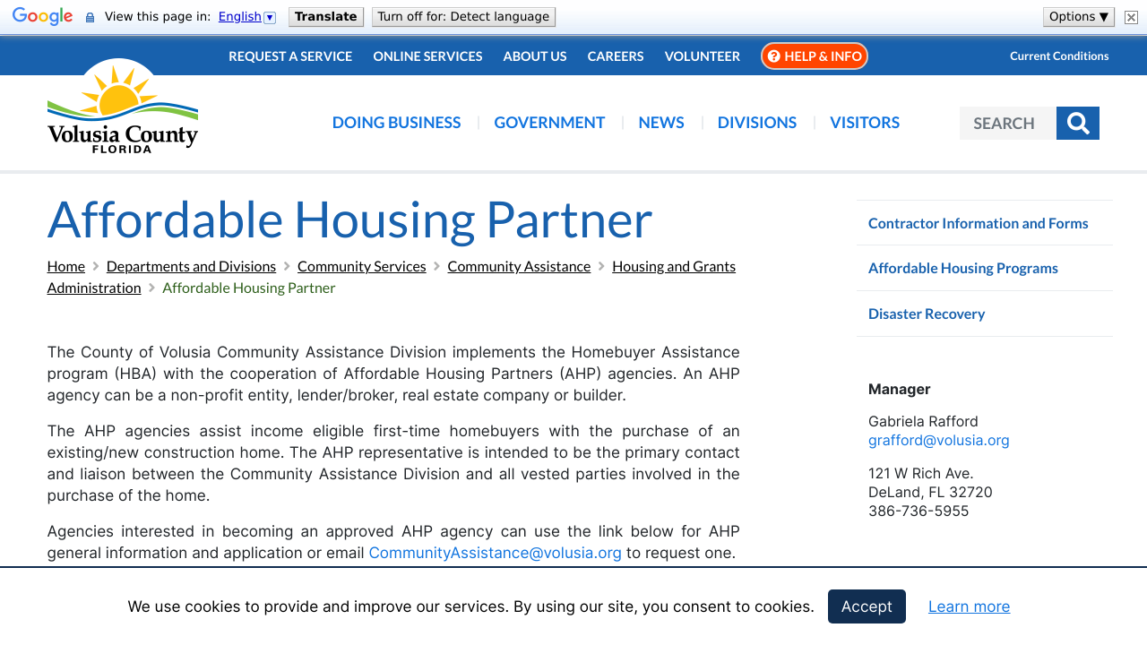 Affordable Housing Partner