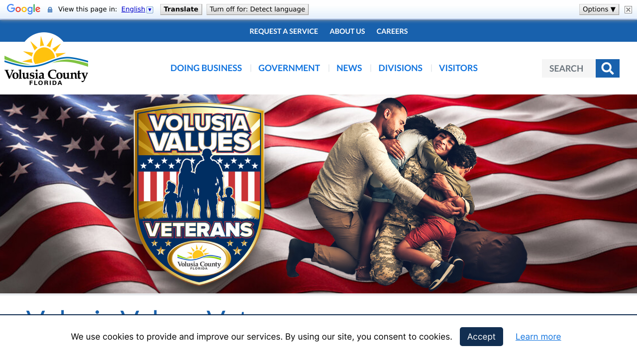 Volusia Values Veterans Program