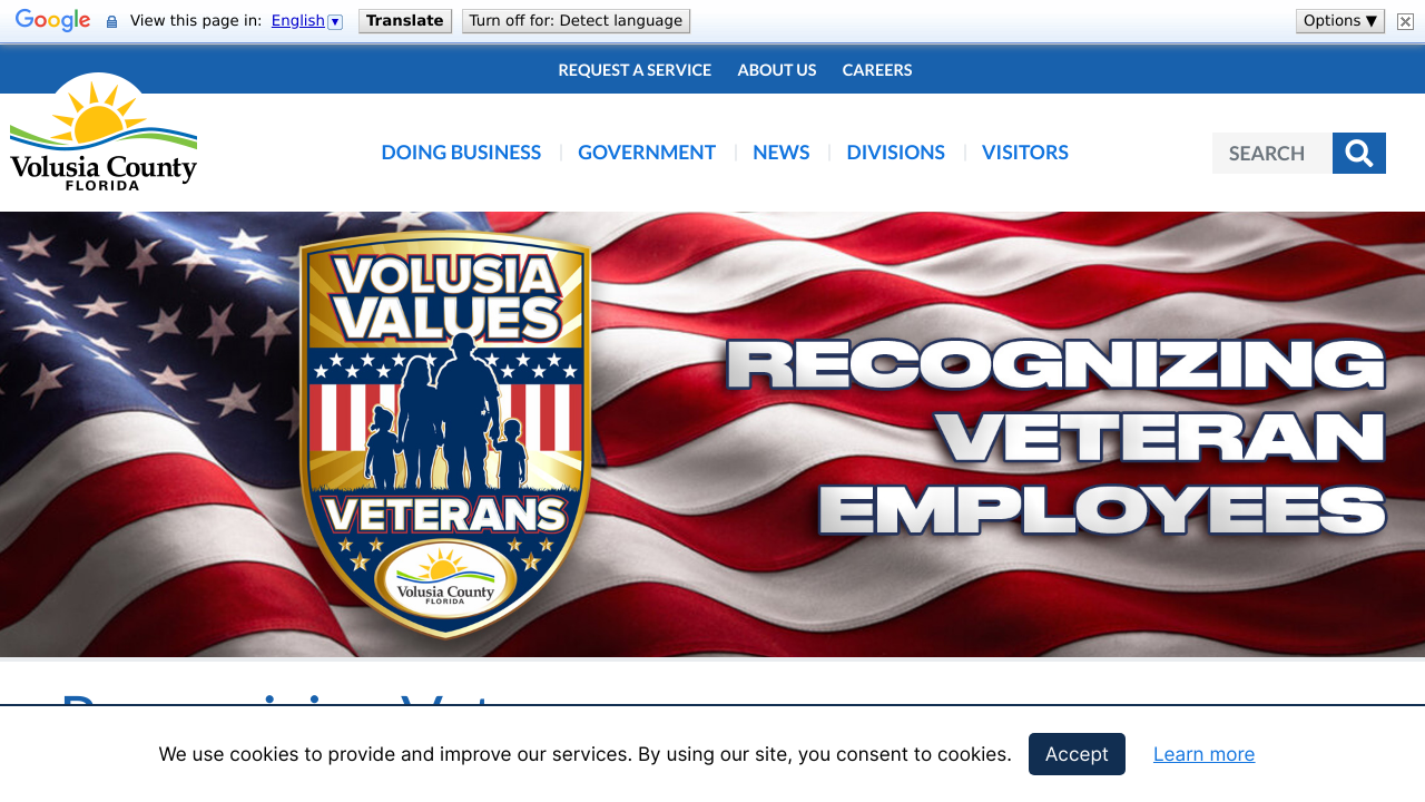 Recognizing Veteran Employees