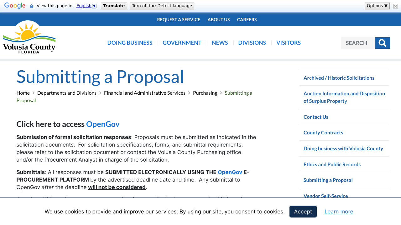 Submitting a Proposal
