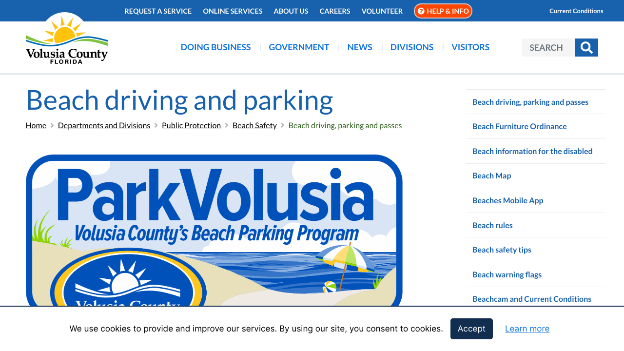 Beach driving and parking