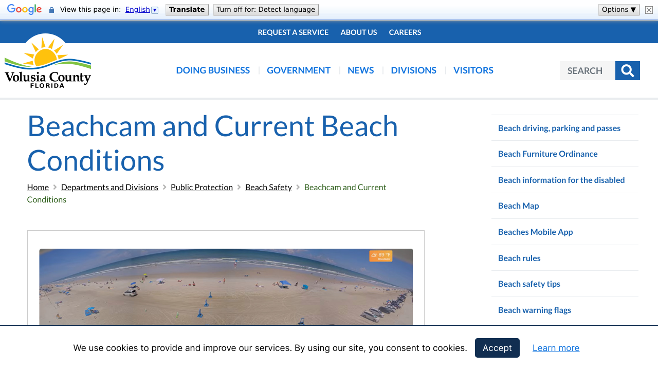 Beachcam and Current Beach Conditions